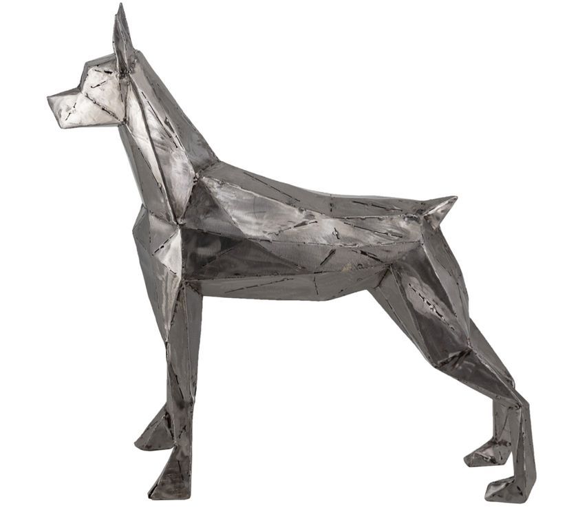 Les Tendances - Figure décorative de chien en fer Liko 65 cm Couleur ...