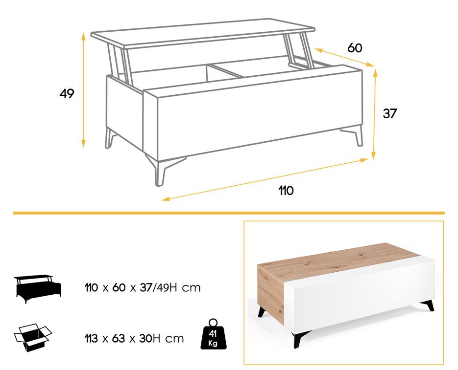 Les Tendances - Table basse Hanover | LesTendances.fr