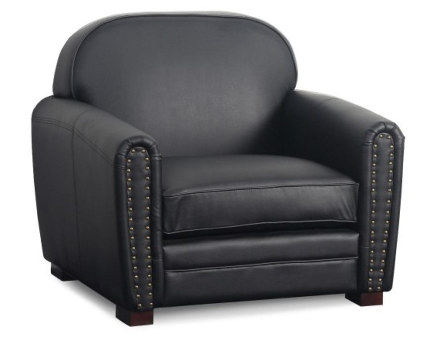 Fauteuil Club Noir