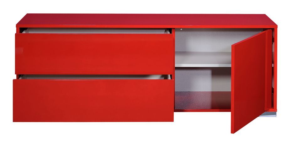 Meuble TV Rouge brillant Like | LesTendances.fr