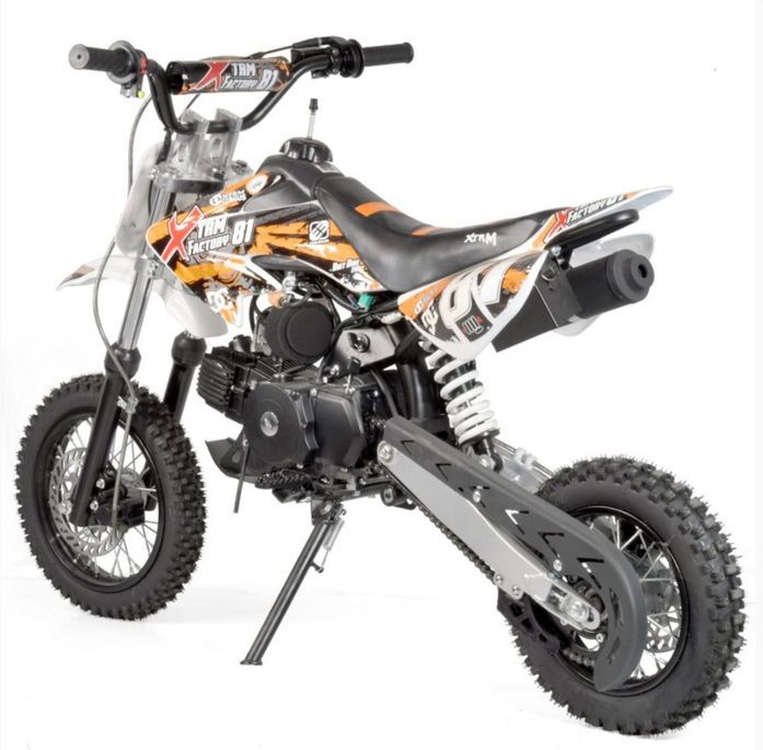 Moto cross 110cc 12/10 e-start automatique 4 temps orange | LesTendances.fr