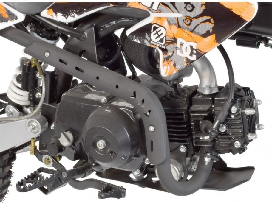 Moto cross 110cc 12/10 e-start automatique 4 temps orange | LesTendances.fr