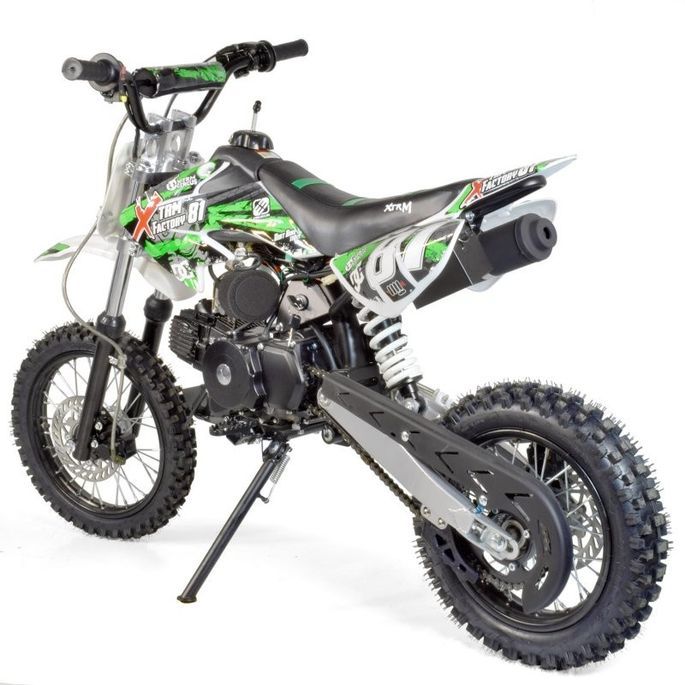 Moto cross 110cc 14/12 e-start automatique 4 temps vert 2 | LesTendances.fr