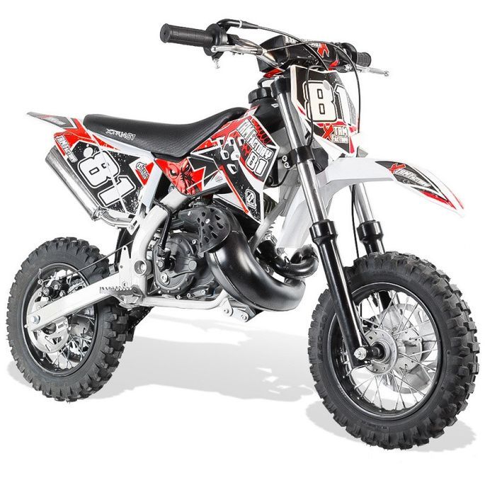 Moto cross 50cc Xtrm 10/10 Kick starter rouge | LesTendances.fr