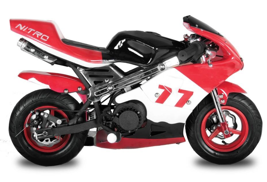 Moto de course PS77 49cc rouge | LesTendances.fr