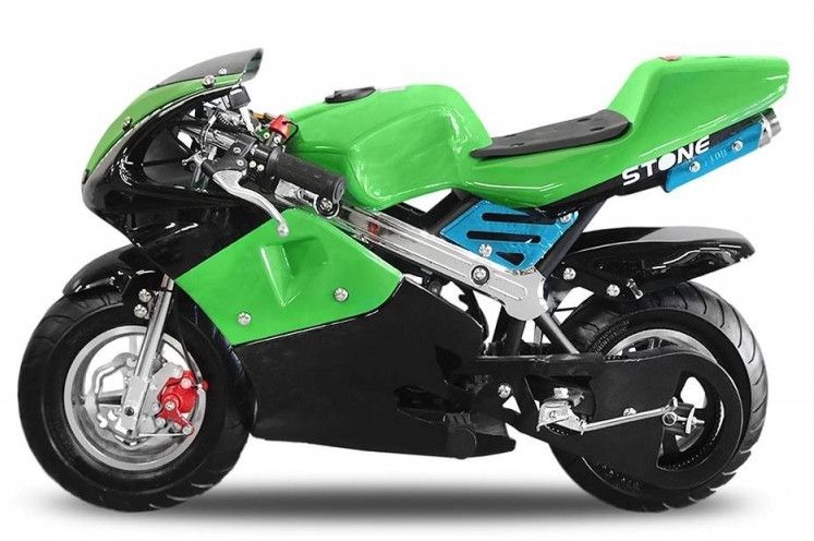 Pocket bike course PS88 49cc vert | LesTendances.fr