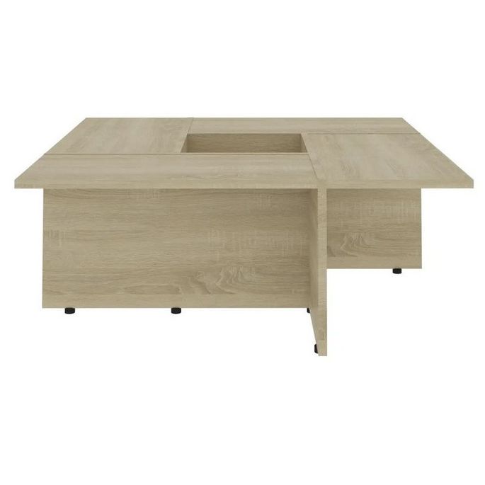 Home - Table basse carrée bois chêne clair Maite 79 cm | LesTendances.fr