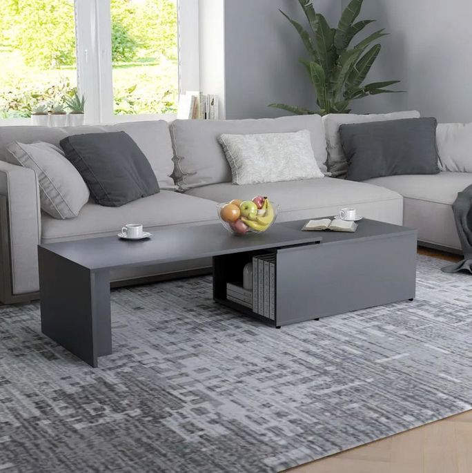 Home - Table basse modulable bois gris Etif | LesTendances.fr