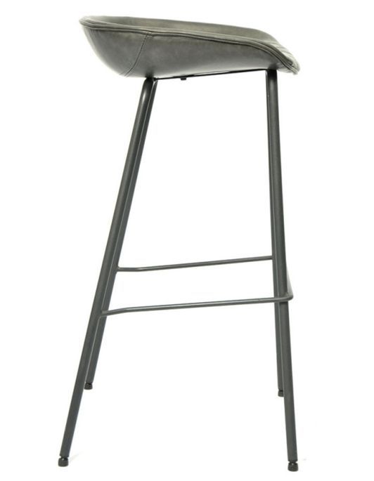 Tabouret design simili cuir gris clair Kalyne - Lot de 2 | LesTendances.fr Tabouret design simili cuir gris clair Kalyne - Lot de 2 | LesTendances.fr