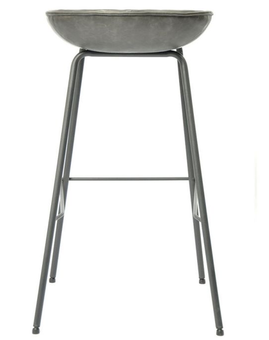 Tabouret design simili cuir gris clair Kalyne - Lot de 2 | LesTendances.fr Tabouret design simili cuir gris clair Kalyne - Lot de 2 | LesTendances.fr