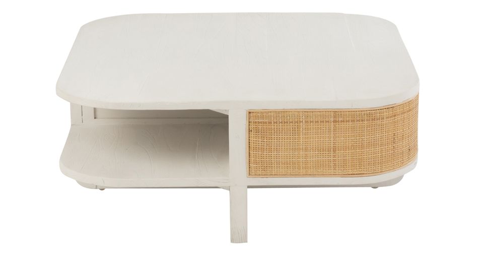 Les Tendances - Table basse carrée exotique bois Sally L 84.5 cm | LesTendances.fr